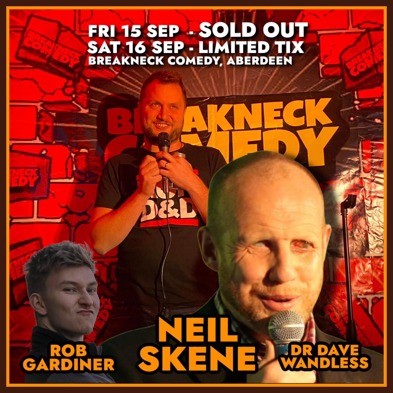 Neil Skene, Rob Gardiner, Dr Dave Wandless, Scott Forbes | Breakneck Comedy Club